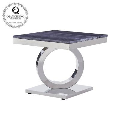 Cina Le Tabelle di marmo del lato dell'acciaio inossidabile dell'OEM quadrano le Tabelle del lato dello specchio 60x60 in vendita