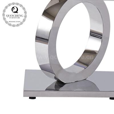 Cina Le Tabelle di marmo del lato dell'acciaio inossidabile dell'OEM quadrano le Tabelle del lato dello specchio 60x60 in vendita