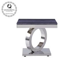Cina Le Tabelle di marmo del lato dell'acciaio inossidabile dell'OEM quadrano le Tabelle del lato dello specchio 60x60 in vendita
