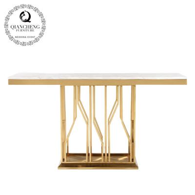 China 160x45x85cm 0.3cbm de Lijst van de Roestvrij staalconsole met Marmeren Bovenkant 20mm Te koop