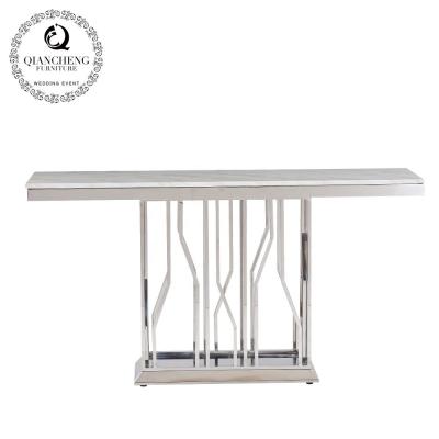 China 160x45x85cm 0.3cbm de Lijst van de Roestvrij staalconsole met Marmeren Bovenkant 20mm Te koop
