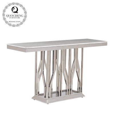 China 160x45x85cm 0.3cbm de Lijst van de Roestvrij staalconsole met Marmeren Bovenkant 20mm Te koop