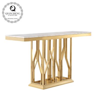 China 160x45x85cm 0.3cbm de Lijst van de Roestvrij staalconsole met Marmeren Bovenkant 20mm Te koop