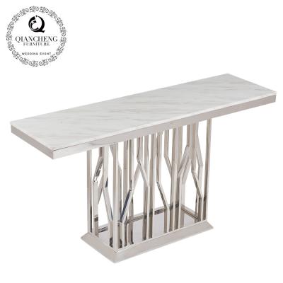 China 160x45x85cm 0.3cbm de Lijst van de Roestvrij staalconsole met Marmeren Bovenkant 20mm Te koop