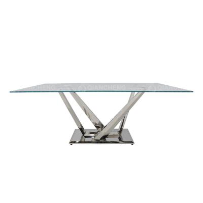 China Mesa de centro clara de 50kg SS com forma superior de vidro moderada do retângulo à venda