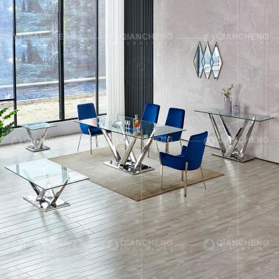 China Mesa de centro clara de 50kg SS com forma superior de vidro moderada do retângulo à venda
