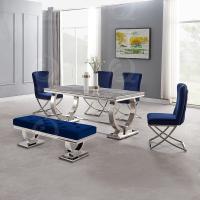 China 180cm Luxury Marble Dining Table for sale