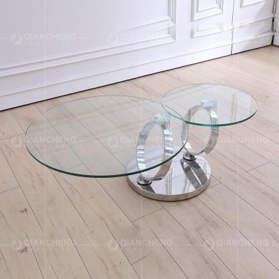 China De verlengbare Moderne Koffietafel van 0.17CBM met Meubilair van de Glas het Hoogste Woonkamer Te koop