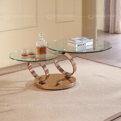 China De verlengbare Moderne Koffietafel van 0.17CBM met Meubilair van de Glas het Hoogste Woonkamer Te koop