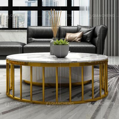 China La mesa de centro 20m m del OEM SS de Qiancheng vetea el top con los cajones blancos en venta