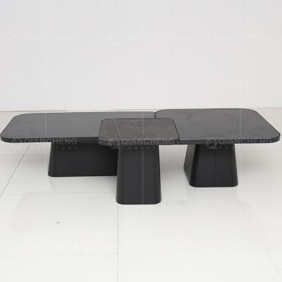 China Drei in einer 120x60x36cm quadratischen Steinspitzencouchtisch-Schmiedeeisen-Quadrat-Tabelle zu verkaufen