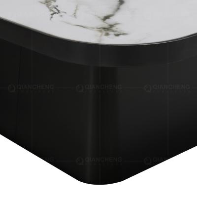 China Drei in einer 120x60x36cm quadratischen Steinspitzencouchtisch-Schmiedeeisen-Quadrat-Tabelle zu verkaufen