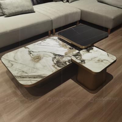 China Drei in einer 120x60x36cm quadratischen Steinspitzencouchtisch-Schmiedeeisen-Quadrat-Tabelle zu verkaufen