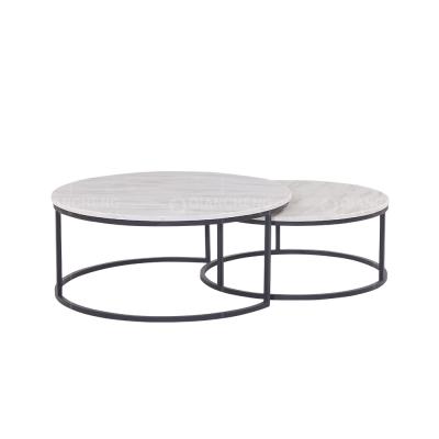 Cina Mobilia moderna di marmo rotonda di altezza 40cm del diametro 95cm X del tavolino da salotto di 99kg ss in vendita