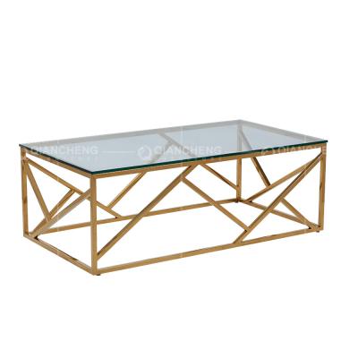 China Couchtisch-Kratzfestigkeits-ausgeglichene Glasplatte des Rechteck-130x70x45cm SS zu verkaufen
