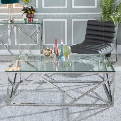 China Couchtisch-Kratzfestigkeits-ausgeglichene Glasplatte des Rechteck-130x70x45cm SS zu verkaufen