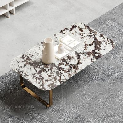 China 130x70x45cm SS Couchtisch gesinterter Steinspitzencouchtisch für Wohnzimmer zu verkaufen