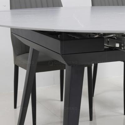 Cina La Tabella allungabile rotonda della sala da pranzo 105kg mette il tavolo da pranzo di pietra sinterizzato in vendita