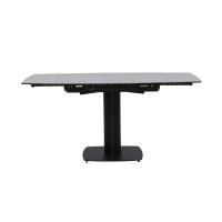 China Extending 1.16CBM Rectangle Dining Table Set Rectangle Sintered Stone top for sale