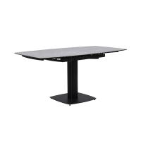 China Extending 1.16CBM Rectangle Dining Table Set Rectangle Sintered Stone top for sale