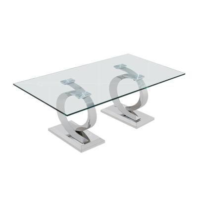 Cina il tavolino da salotto di vetro Chrome di 0.18m3 ss ha finito 130cm in vendita