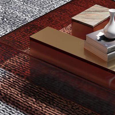 Cina Tabella della base ss e vetro d'acciaio dorati di Sofa Sets Coffee Desk High in vendita