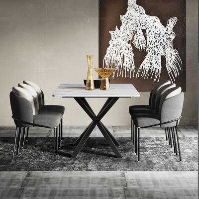 China OEM 150*75cm SS Eettafels Marmeren het Dineren Stoelen Te koop