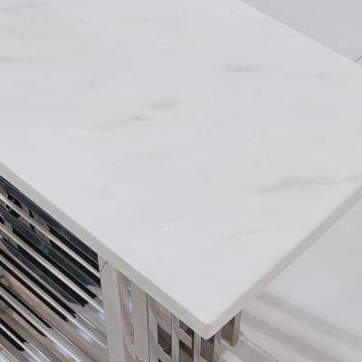 Cina Il marmo e Chrome bianchi ss consolano la Tabella per la mobilia del salone in vendita
