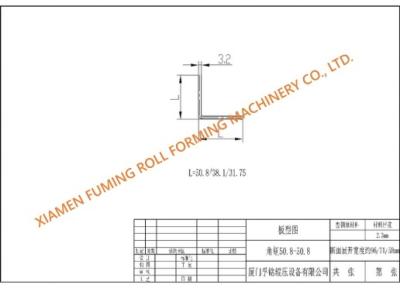 中国 11KW 精密ラックロール形成機械 L 形プロファイル 販売のため