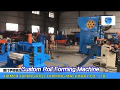 gi custom roll forming machine 5.5kw recoiling line and perforation line