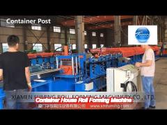 vertical post container house roll forming machine stable customized