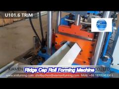 Profile Trim Ridge Cap Roll Forming Machine Potente alta precisione