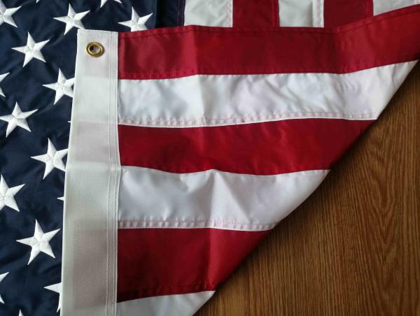 Quality American Flag 3x5ft Outdoor 100% Solar Max Nylon US Flags With Embroidered Stars for sale