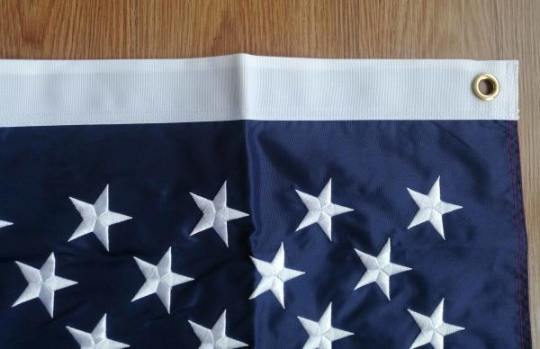 Quality American Flag 3x5ft Outdoor 100% Solar Max Nylon US Flags With Embroidered Stars for sale