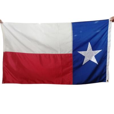 Cina American USA Texas Flag 4x6 Heavy Duty Dupont Nylon Outdoor TX State ricamato in vendita
