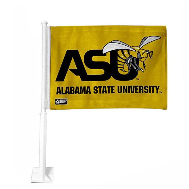 High quality screen printed Flagolden car flag example