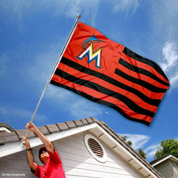 Miami Marlins Amerikanische Nationalflagge