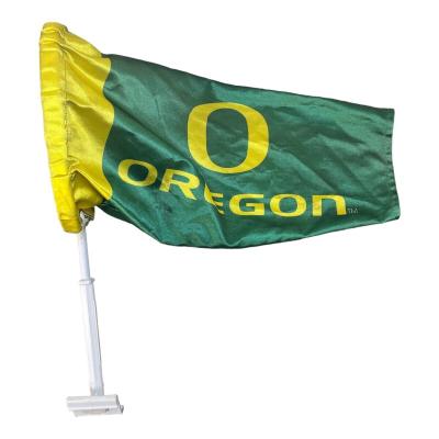 Cina 12 x 18 pollici finestra di sublimazione bandiera auto doppio lato bianco in vendita