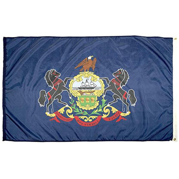 Quality State of Pennsylvania Flag 3x5 ft Outdoor Heavy duty Dupont Nylon US Flags for sale