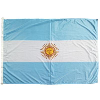China CMYK Color National Screen Printed Argentina Flag Banner Custom for sale