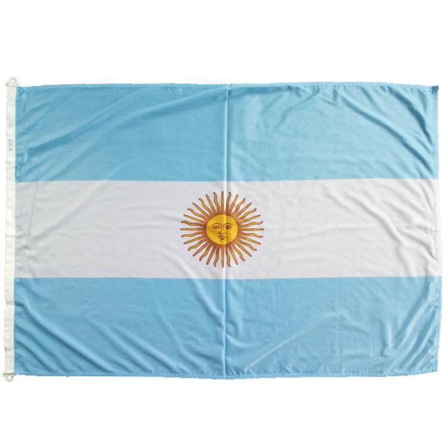 High quality screen printed Argentina flag banner example