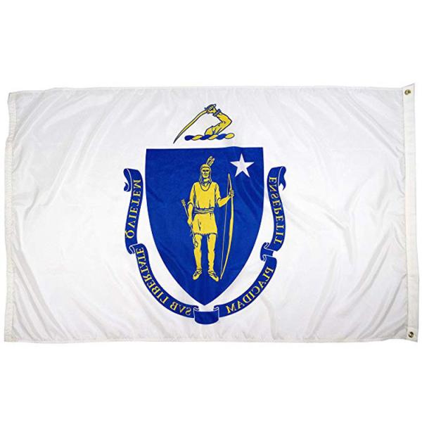 Quality 3 X 5ft State Of Massachusetts Flag Outdoor Heavy Duty Dupont Nylon 66 US Flags for sale
