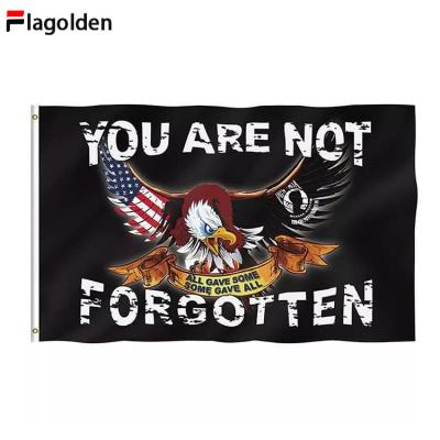 중국 POWMIA 깃발 3 X 5' 짜리 폴리에스터 단일 역대 사용자 지정 깃발 디지털 인쇄 판매용