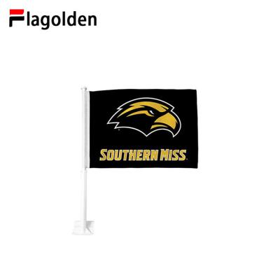 China Single Sided Or Double Sided With Poles Car Black Southern Flag for sale