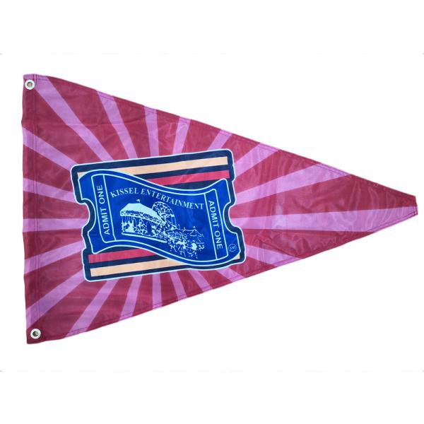 Quality 12 X 18" Sports Flag Single Reverse Knitted Polyester Pennant for sale