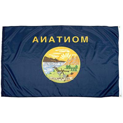 China Wind-Adaptive Tech​ Montana Flag Customized Screen Printed Complete Historical Symbols for sale