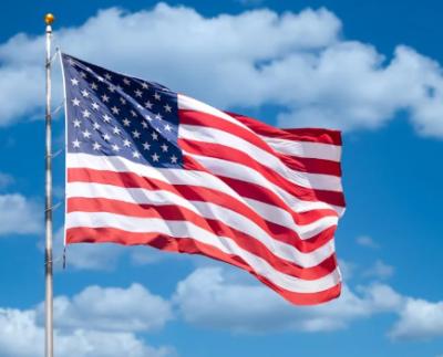 中国 アメリカ合衆国国旗 軽量デザイン 穏やかな風にたなびく 明るく鮮やか 販売のため