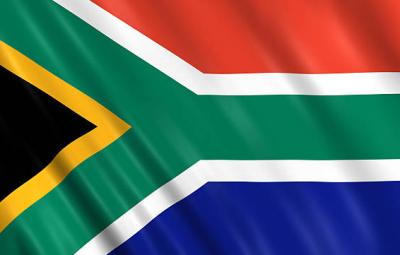 China South African Flags Canvas Header Two Brass Grommets Individually Polybag Packing for sale