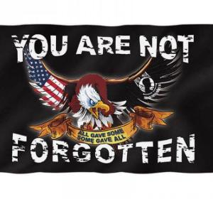 China You Are Not Forgotten Flag Polyester Material Powmia Screen Printing for sale