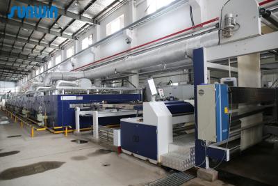Cina sistema di salto dell'aria gemellata di 1800mm che finisce la macchina della struttura di Stenter per i tessuti di cotone in vendita